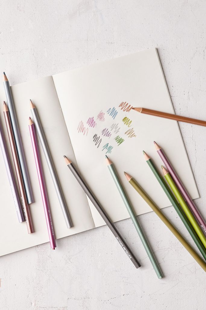 Metallic Colored Pencils Set | Urban Outfitters Canada