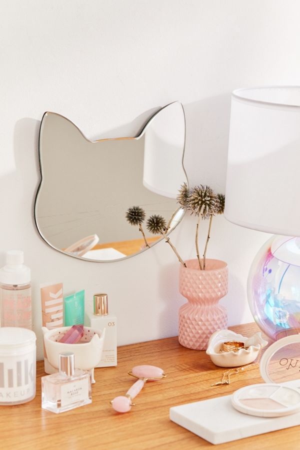 Kitty Face Acrylic Mirror | Urban Outfitters