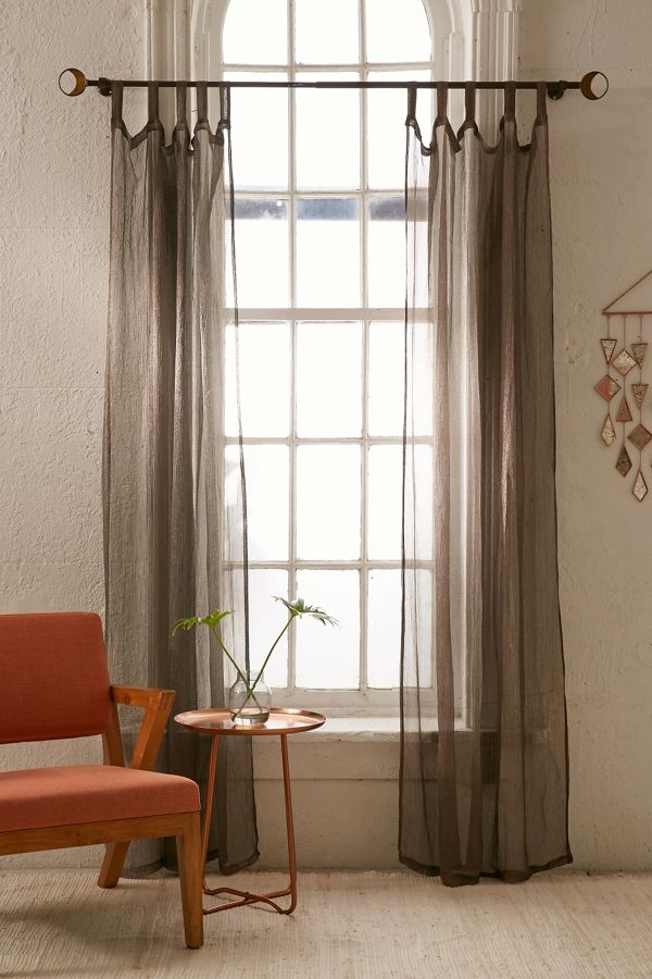 Metallic Thread Sheer Curtain | Urban Outfitters