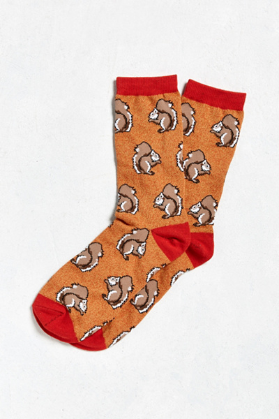 Squirrel Sock | Urban Outfitters
