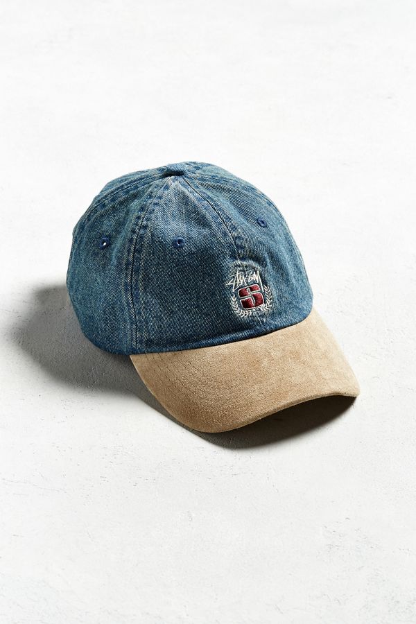 Stussy Denim Suede Crest Hat | Urban Outfitters