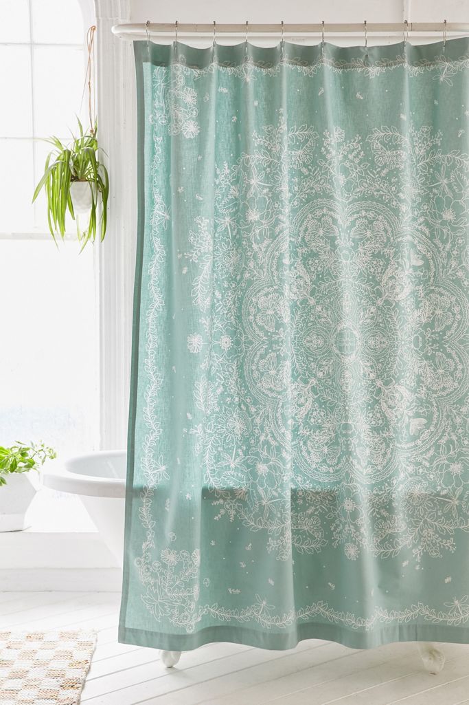 Cece Lace Shower Curtain | Urban Outfitters