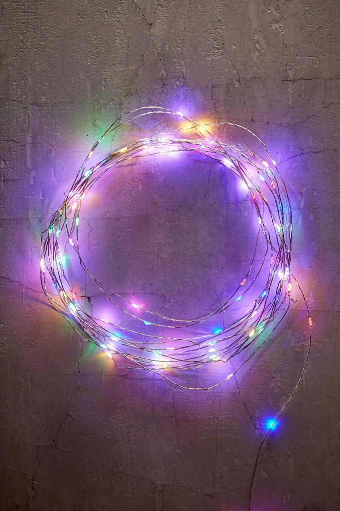 Extra-Long Multi-Colored Blinking String Lights | Urban Outfitters