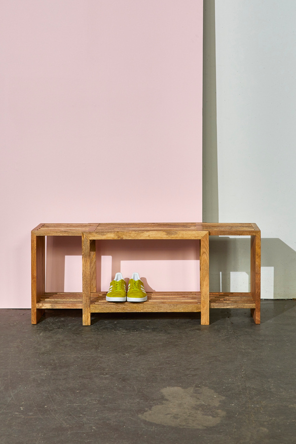 Damien Expandable Wooden Bench | Urban Outfitters