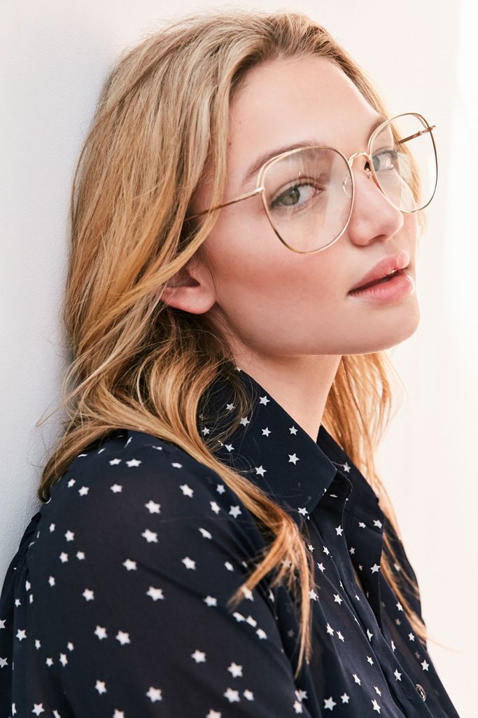 Oversized Round Metal Readers | Urban Outfitters
