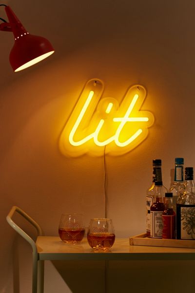Lit Neon Sign | Urban Outfitters