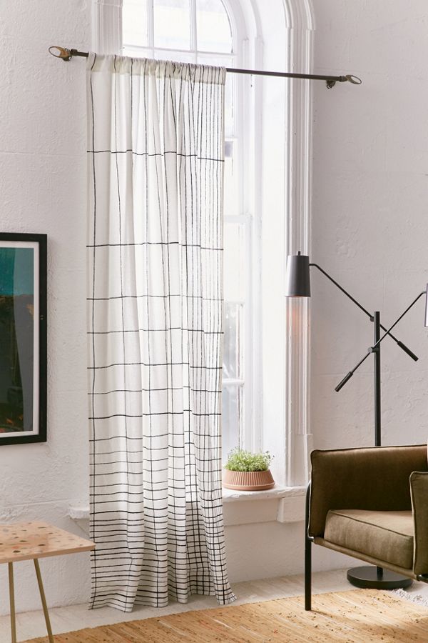 Gradient Grid Window Curtain | Urban Outfitters
