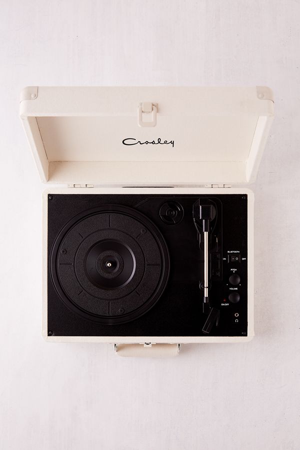 Crosley UO Exclusive Cream Canvas Cruiser Bluetooth Record Player ...
