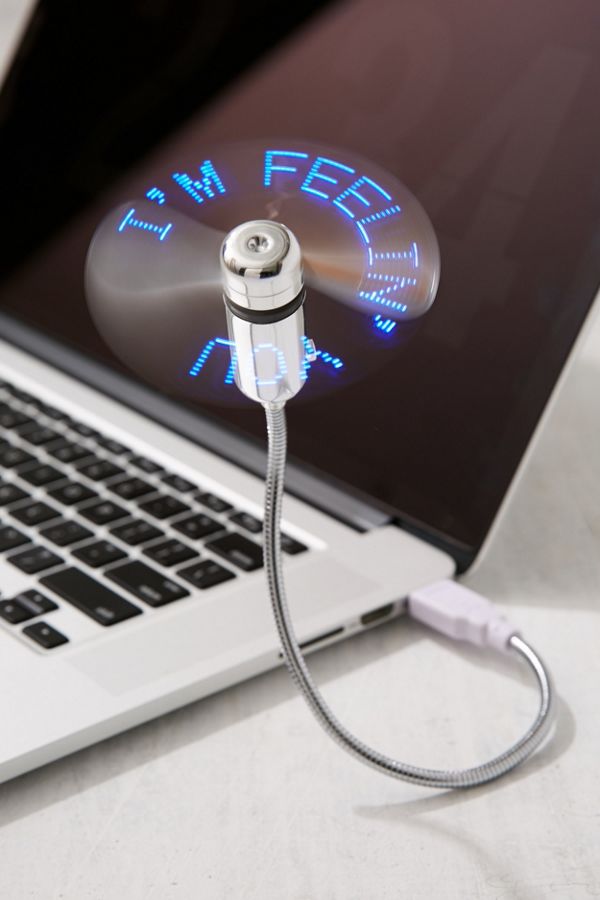 Desktop LED Message Fan | Urban Outfitters