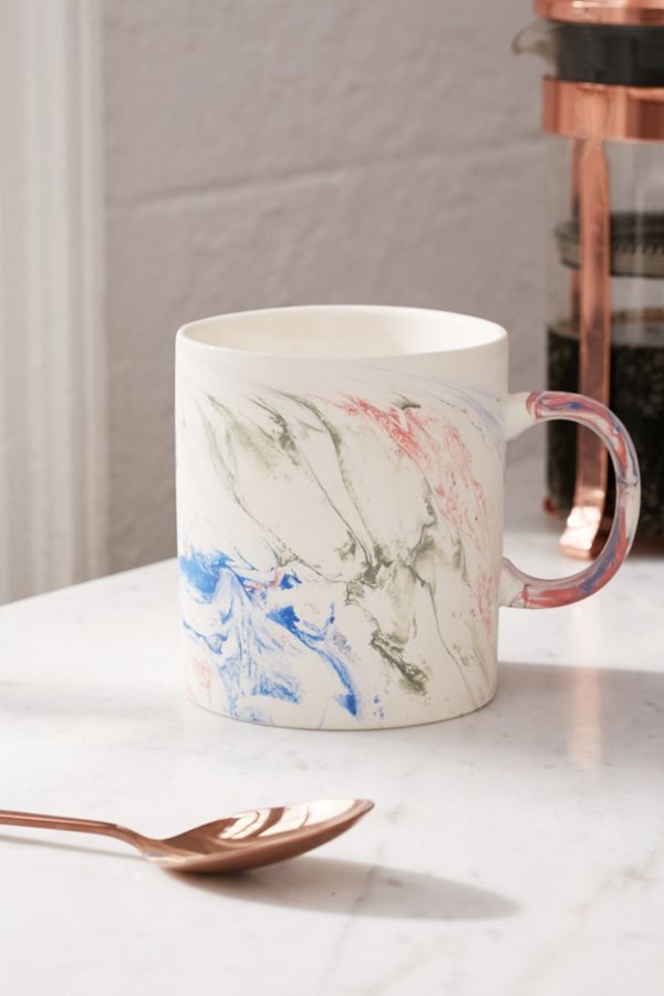 Rainbow Marble Mug | Urban Outfitters
