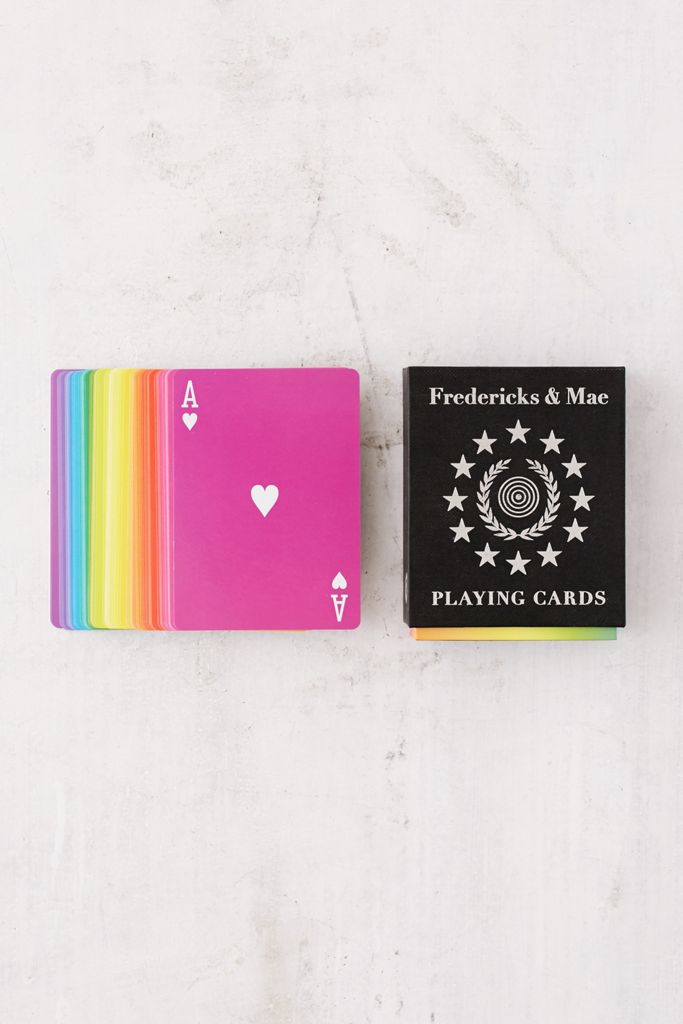 Fredericks & Mae Rainbow Playing Cards | Urban Outfitters