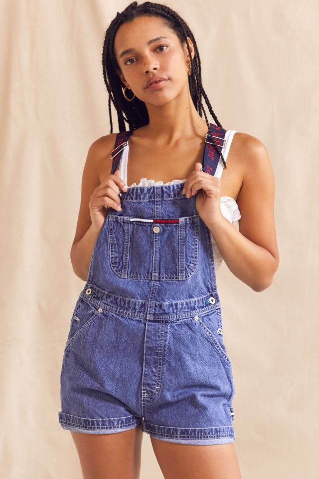 Vintage Tommy Hilfiger ‘90s Branded Strap Denim Shortall Overall ...