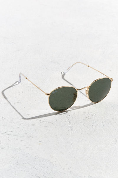 Ray-Ban Gold Round Sunglasses | Urban Outfitters