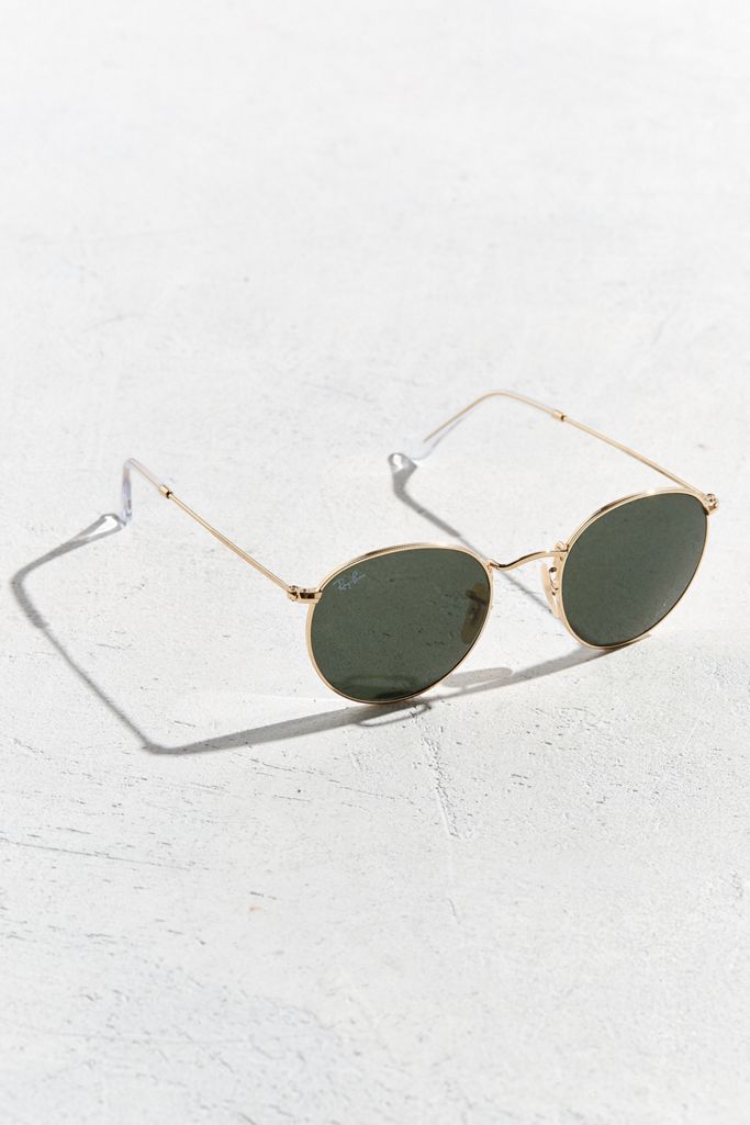 Ray-Ban Gold Round Sunglasses | Urban Outfitters