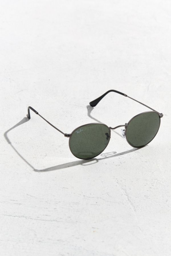 Ray Ban Silver Round Sunglasses Urban Outfitters