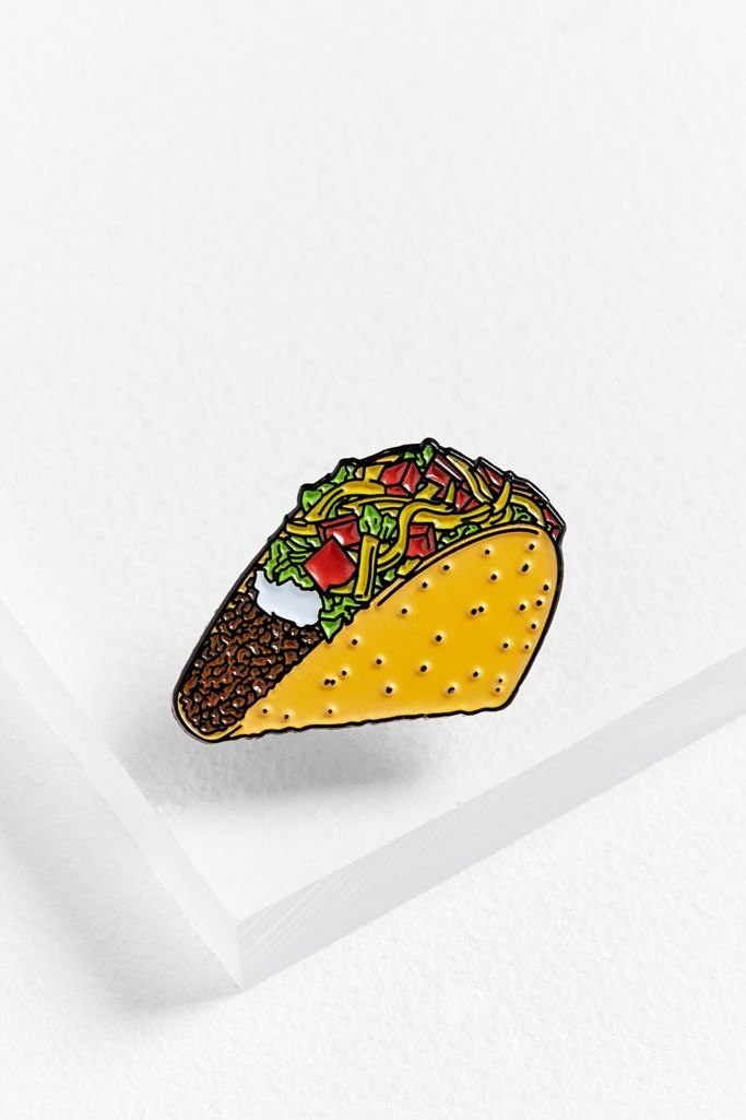 Yesterdays Crunchy Taco Pin | Urban Outfitters