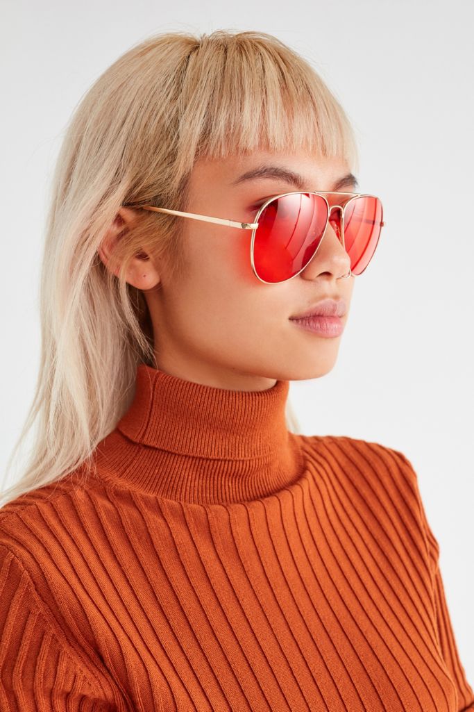 Road Trip Aviator Sunglasses Urban Outfitters
