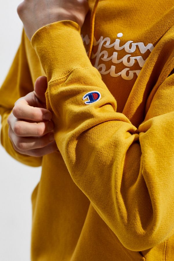 Champion UO Exclusive Triple Script Reverse Weave Hoodie Sweatshirt ...
