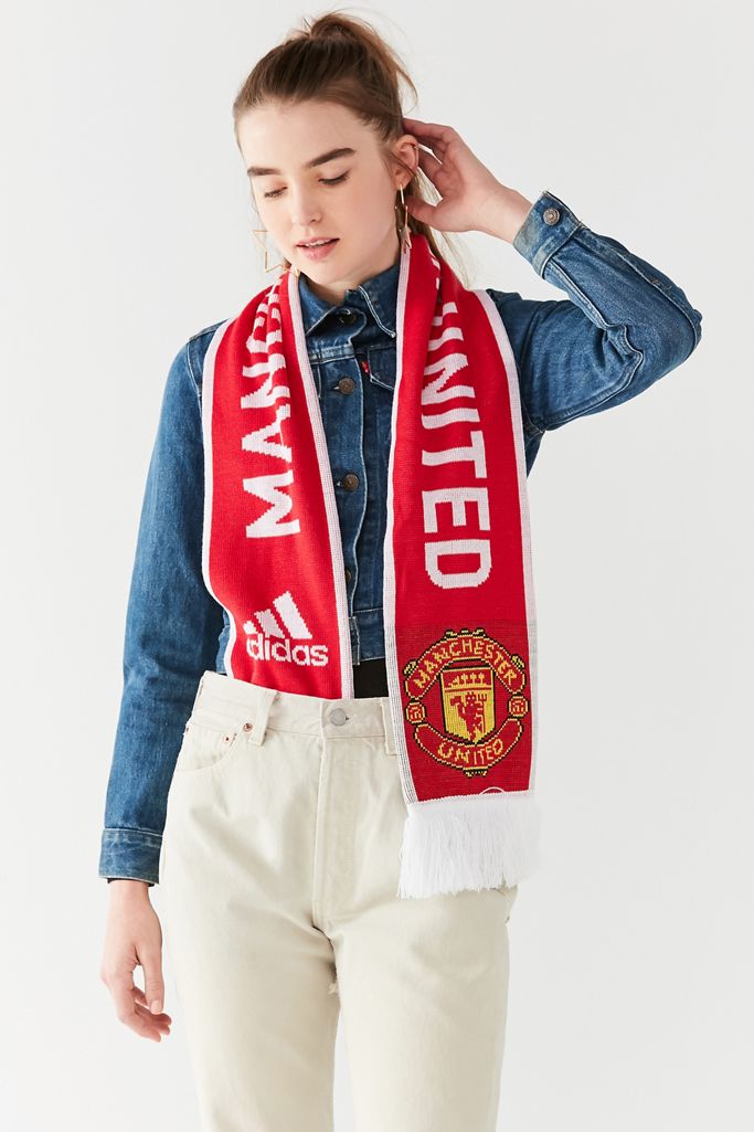 adidas Manchester United Soccer Scarf | Urban Outfitters