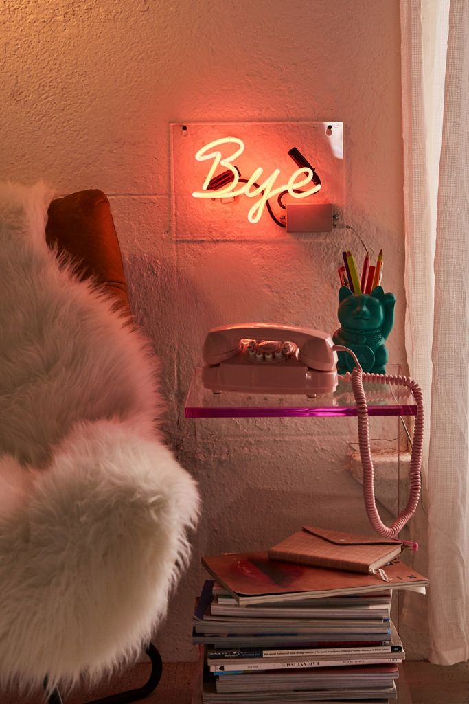Bye Neon Sign | Urban Outfitters
