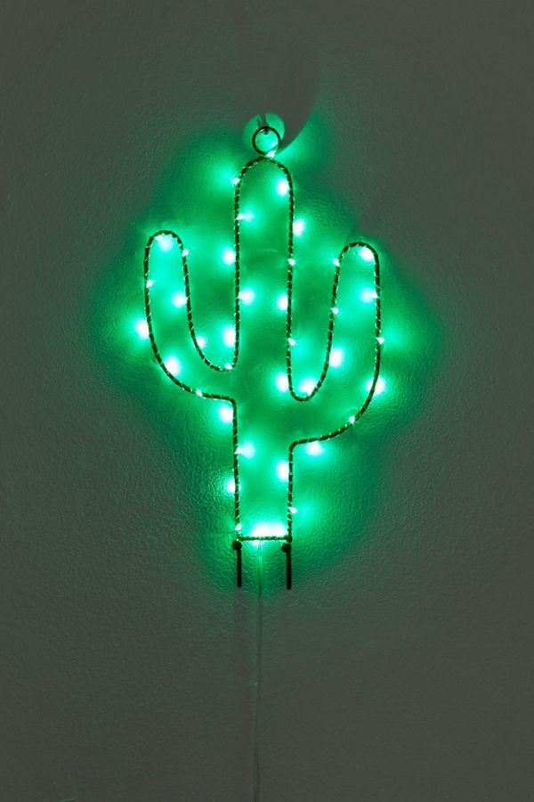 Light-Up Cactus Wall Hook | Urban Outfitters