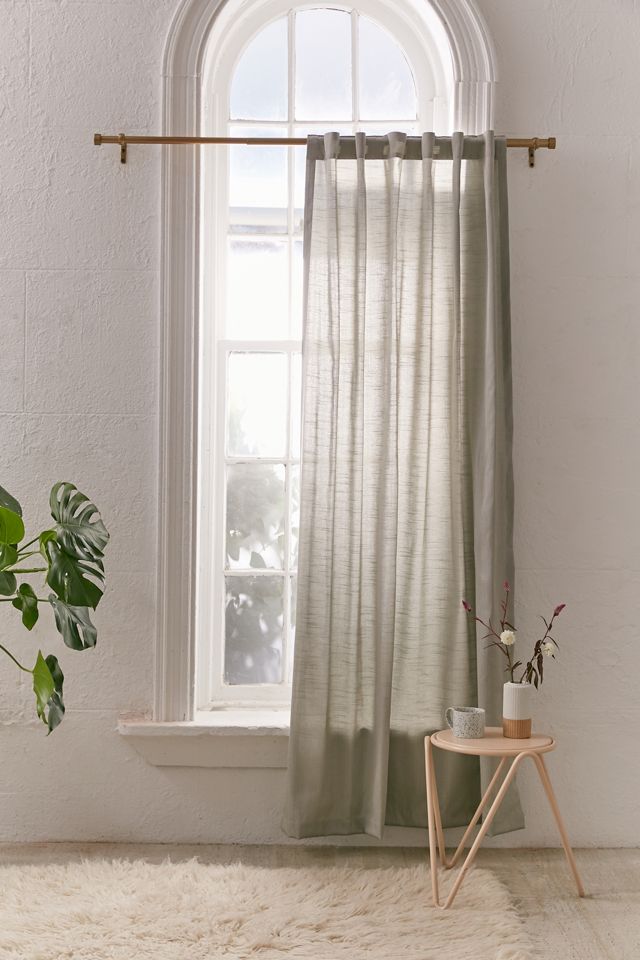 Metallic Sheen Blackout Window Curtain | Urban Outfitters
