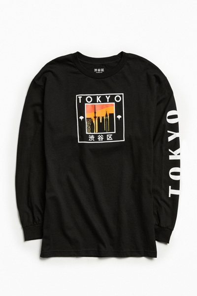 Tokyo Long Sleeve Tee | Urban Outfitters