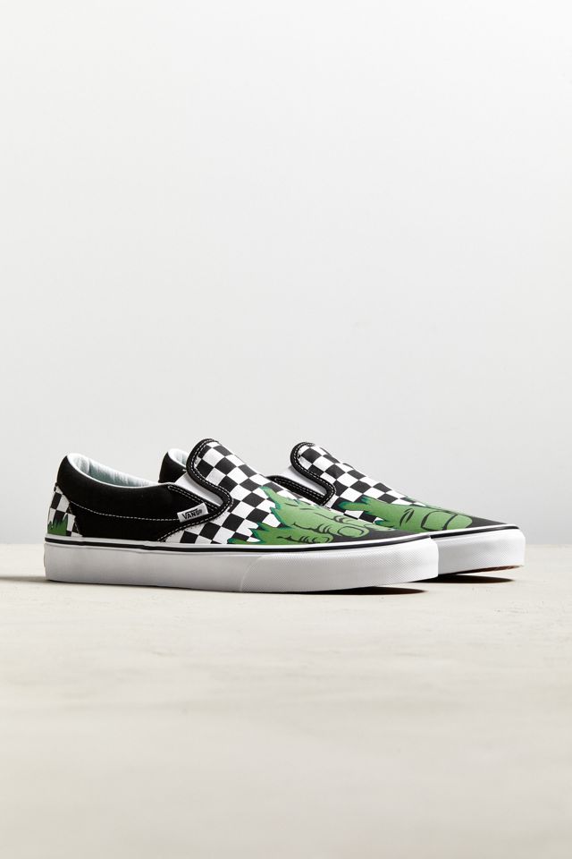 Vans X Marvel Hulk Checkerboard Slip-On Sneaker | Urban Outfitters