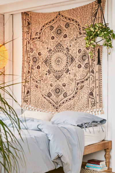 Ingrid Tan Textured Tapestry | Urban Outfitters