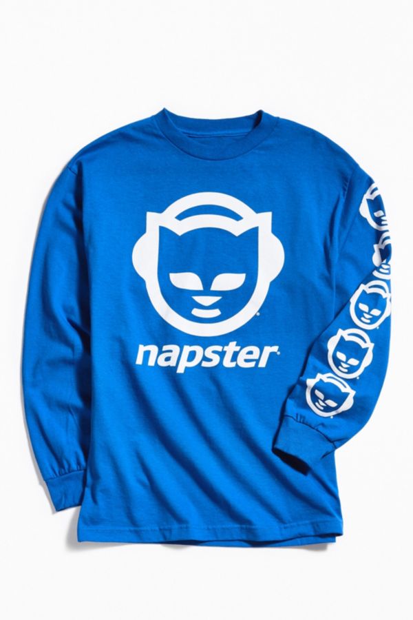 Napster Logo Long Sleeve Tee Urban Outfitters