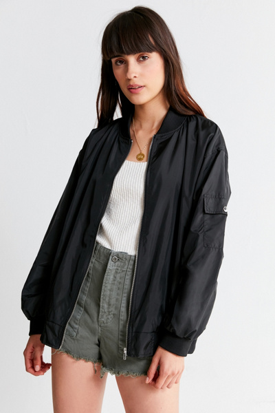 UO Oversized Bomber Jacket | Urban Outfitters