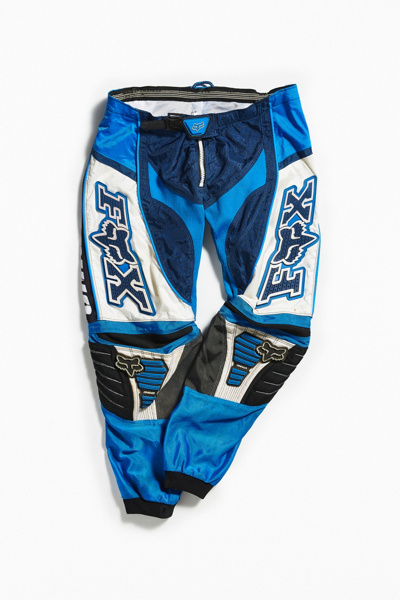Vintage Fox Blue + White Moto Pant | Urban Outfitters