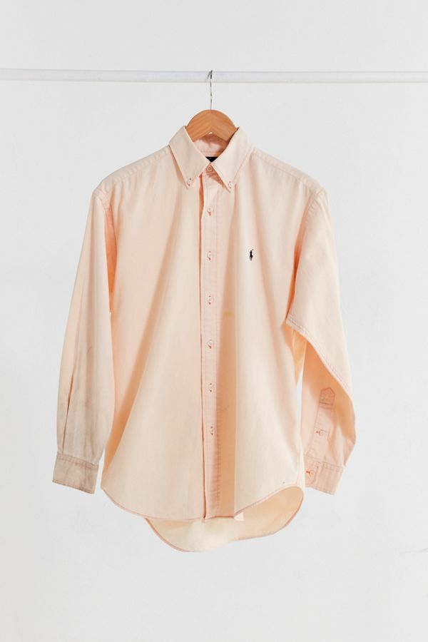 Vintage Polo Ralph Lauren Washed Pink Button-Down Shirt | Urban Outfitters