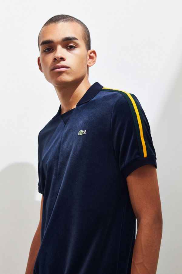 Lacoste LIVE Velvet Athleisure Polo Shirt | Urban Outfitters