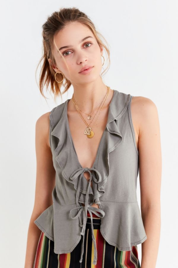 Truly Madly Deeply Rochelle Ruffle Tank Top | Urban Outfitters