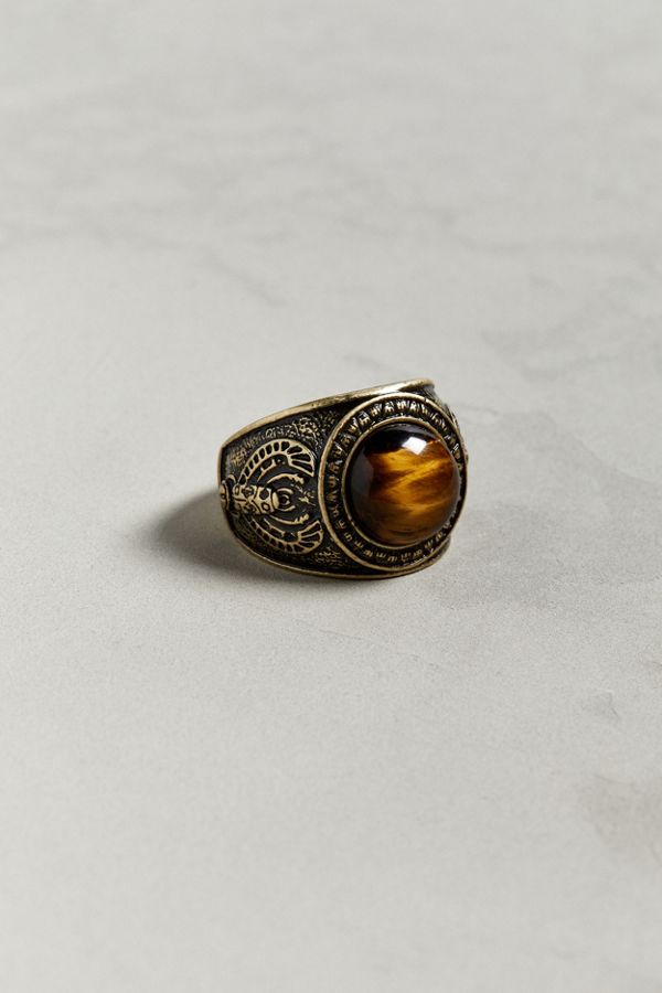 Icon Brand Engraved Signet Ring | Urban Outfitters
