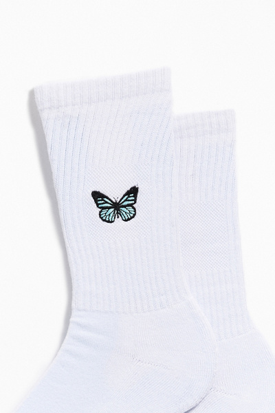 Embroidered Butterfly Sock | Urban Outfitters Canada
