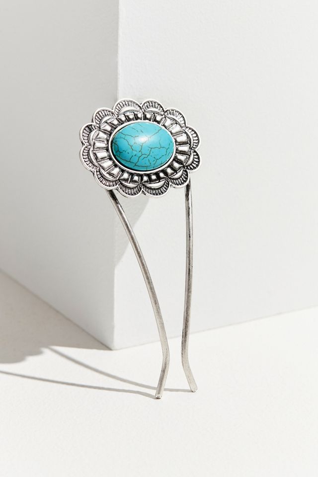 Turquoise Bun Pin | Urban Outfitters