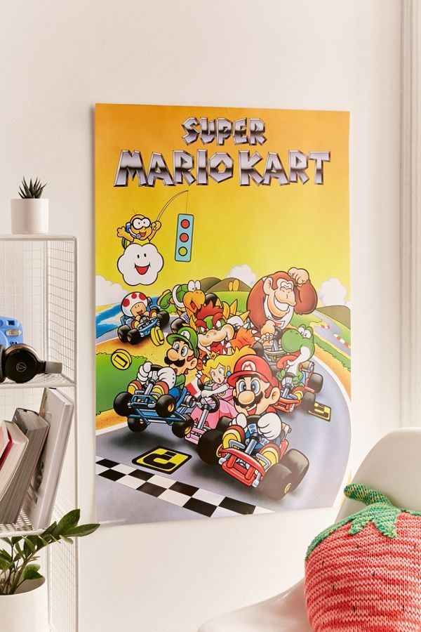 Mario Kart Retro Poster | Urban Outfitters Canada