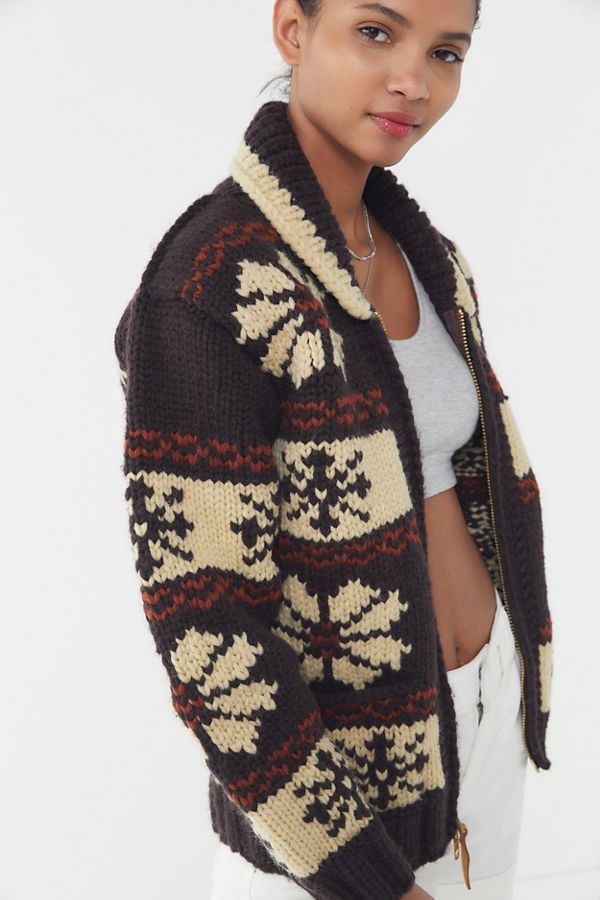 Canadian Sweater Company Snowflake Knit Zip-Up Sweater | Urban Outfitters Canadian Sweater Company Snowflake Knit Zip-Up Sweater | Urban Outfitters
