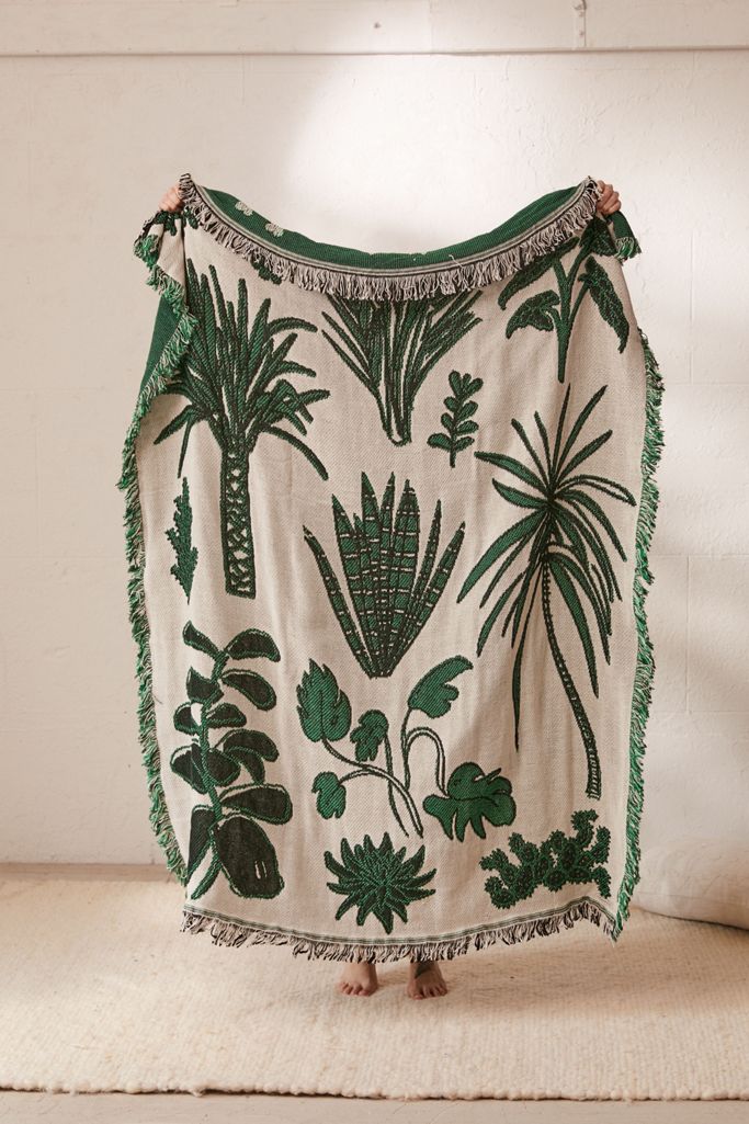 Calhoun & Co. Plants! Throw Blanket | Urban Outfitters