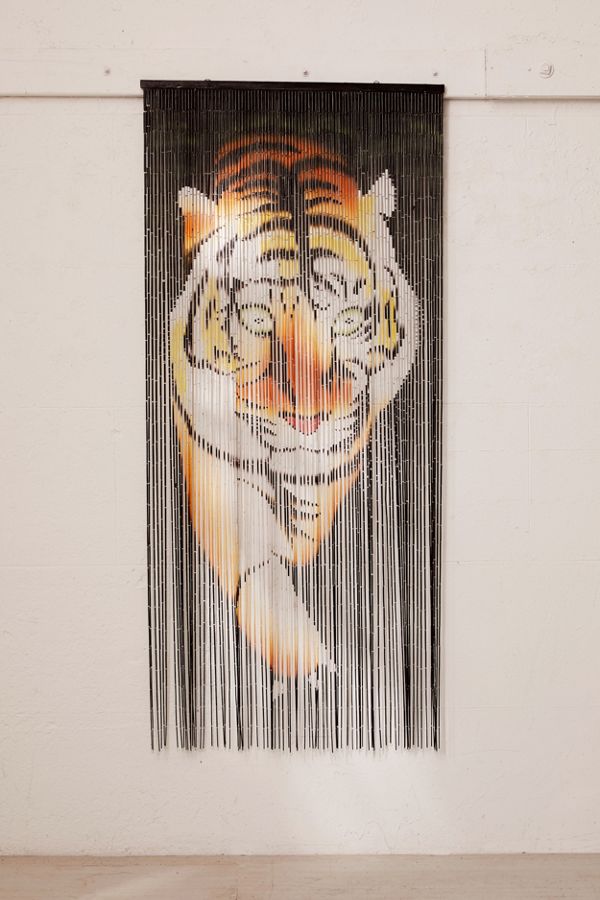 Tiger Bamboo Beaded Curtain | Urban Outfitters