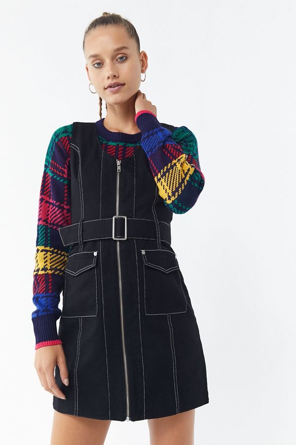 Volcom X GMJ Denim Zip-Front Dress | Urban Outfitters