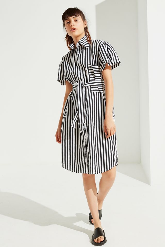 House Of Sunny Loren Striped Shirt Dress | Urban Outfitters