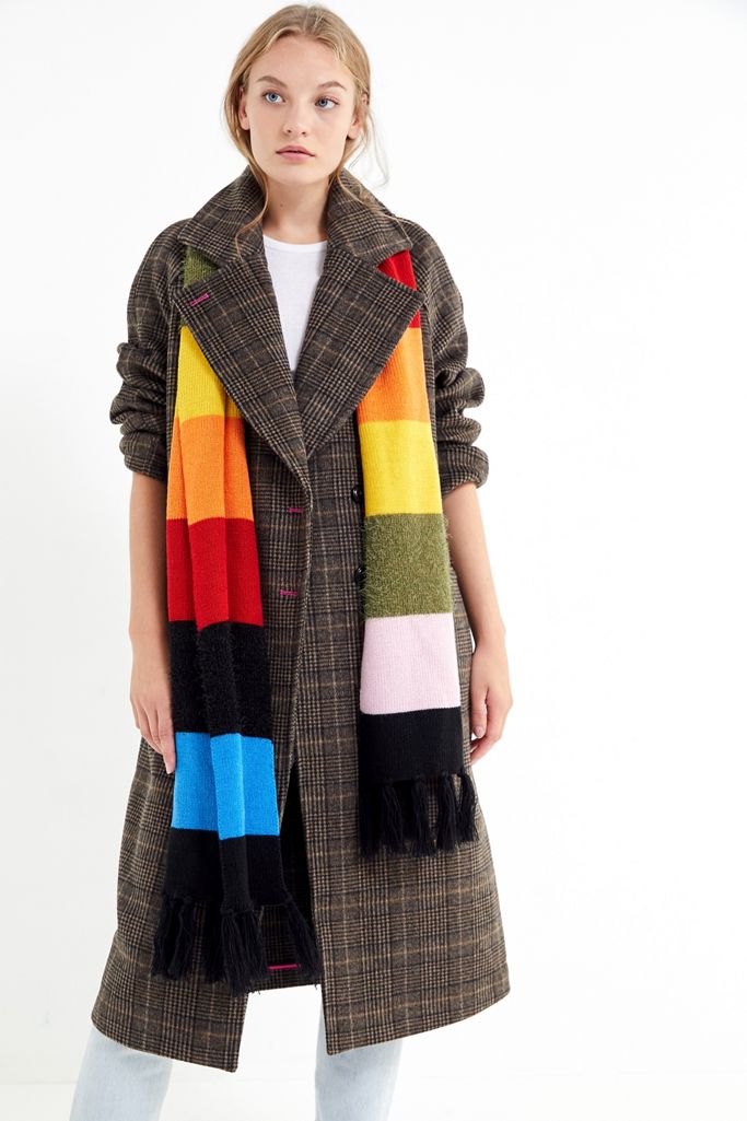 Rainbow Striped Scarf | Urban Outfitters