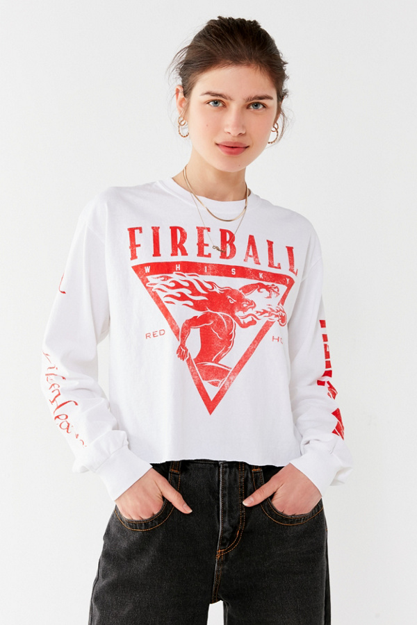 Fireball Long Sleeve Tee | Urban Outfitters