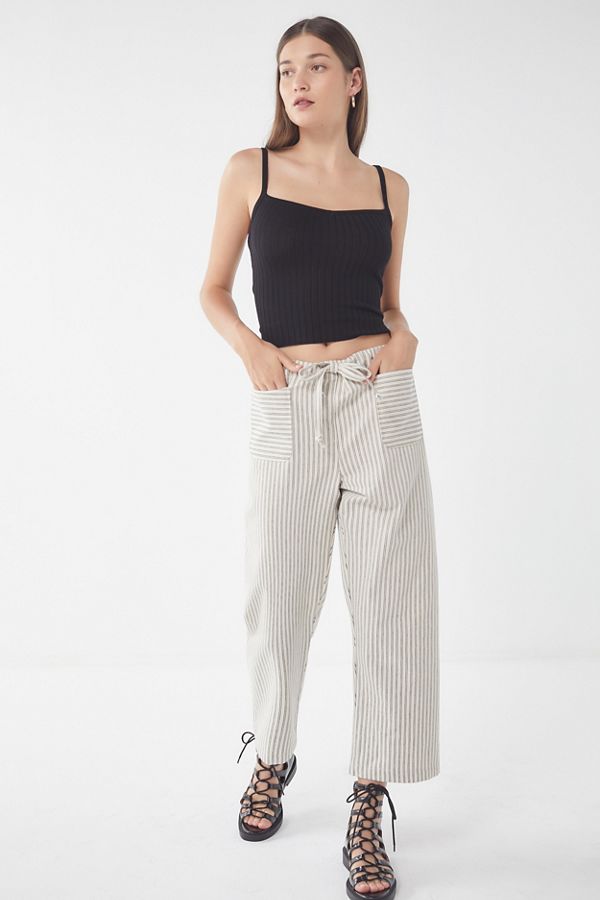 Urban Renewal Remnants Striped Drawstring Pant | Urban Outfitters