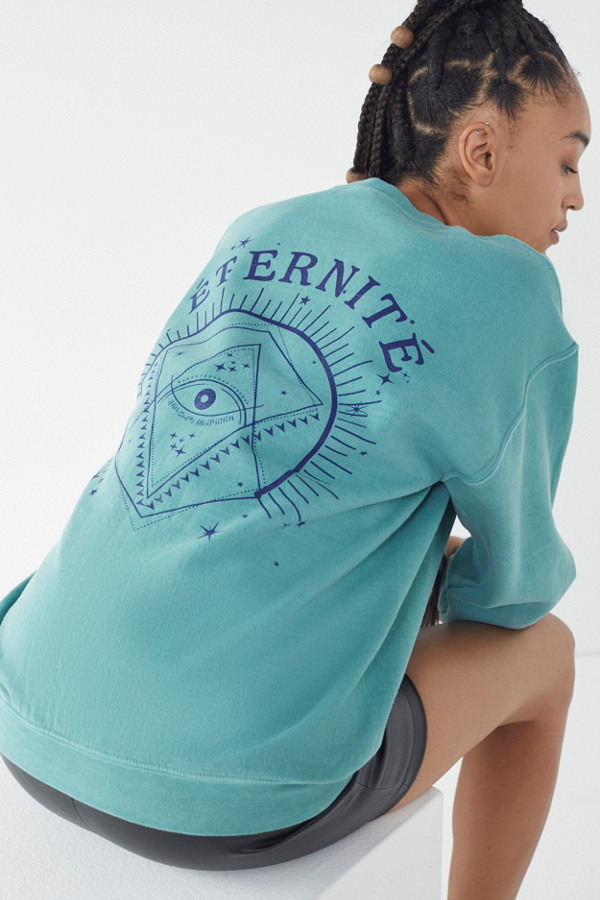 Eternite Crew-Neck Pullover Sweatshirt | Urban Outfitters