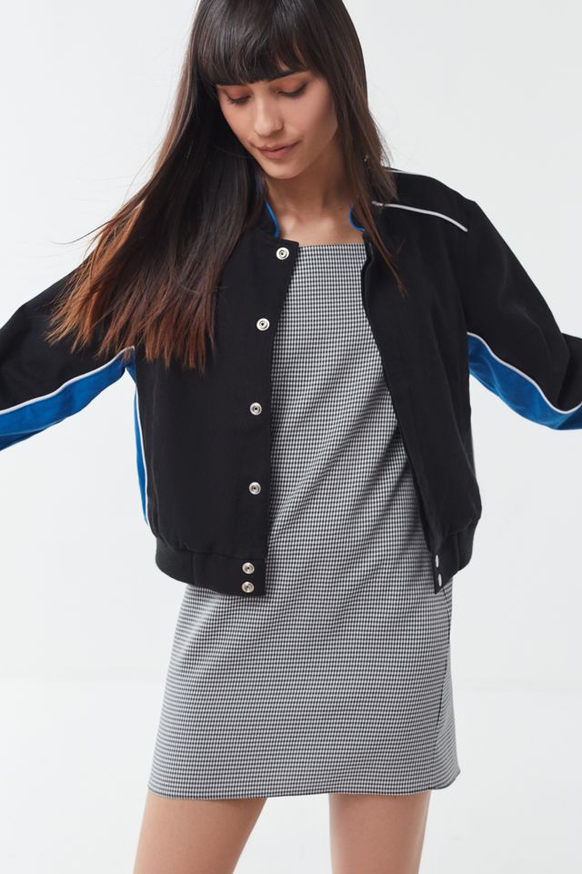 UO Colorblock Cropped Bomber Jacket | Urban Outfitters