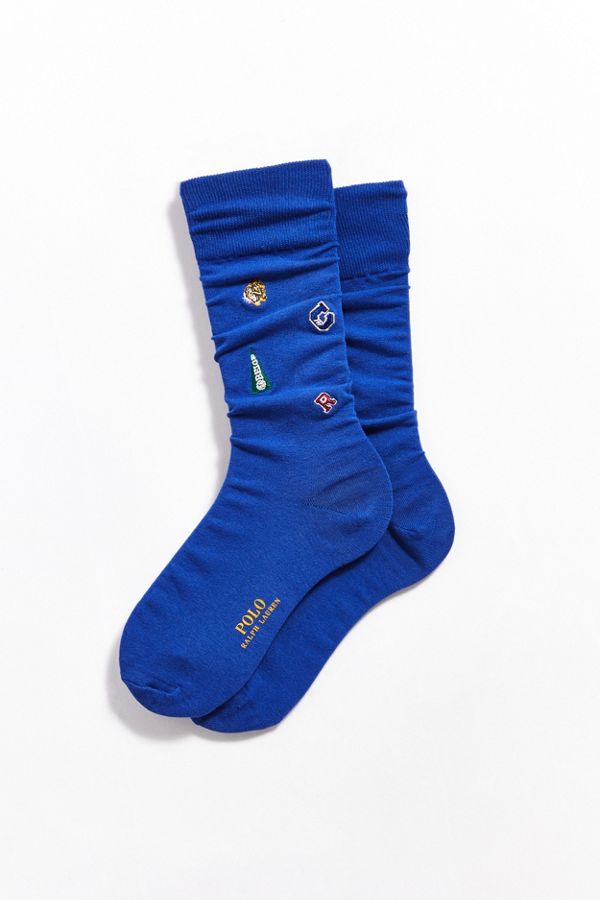 Polo Ralph Lauren Varsity Embroidered Crew Sock | Urban Outfitters